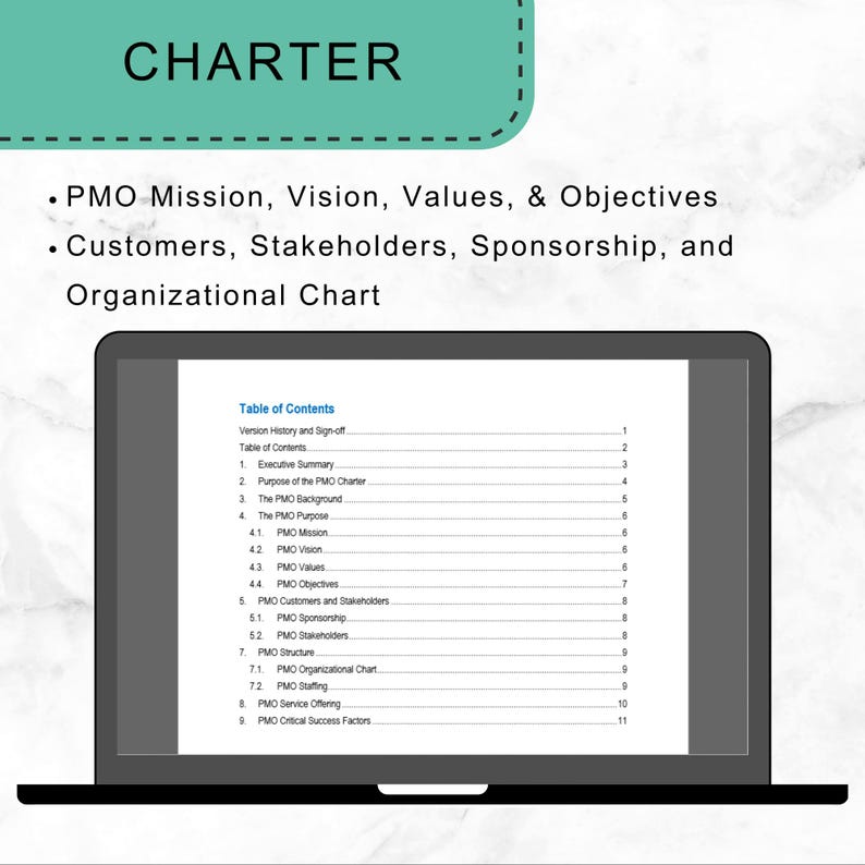 PMO Template Bundle , Project Management Office , KPI Dashboard ...
