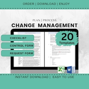 Change Management Templates | Project Change | Request Form | Change ...