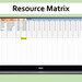 Capacity Planning Excel Templates Resource Planning Resource Matrix - Etsy