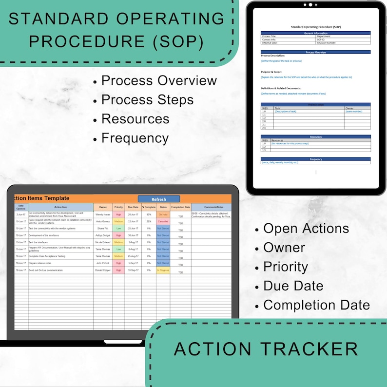 Production Management Manufacturing Operation Planning Excel Template ...