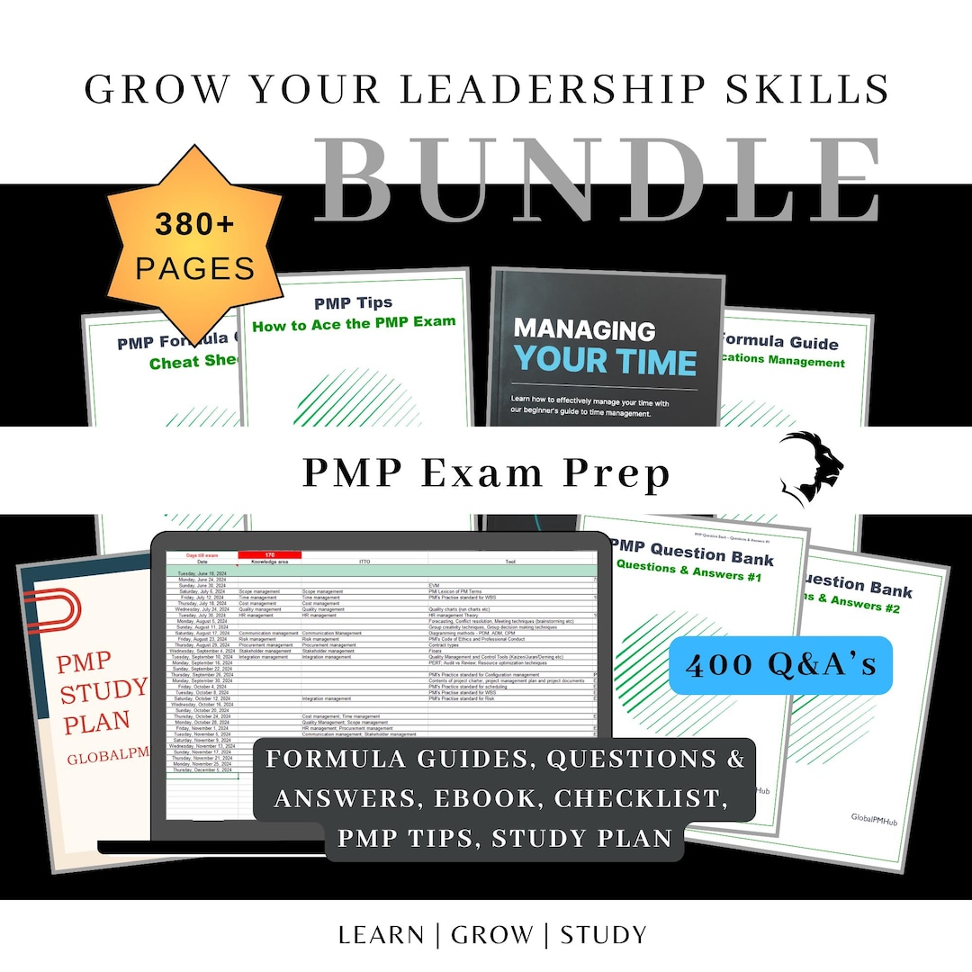 PMP Certification Study Bundle Project Management Professional Question ...