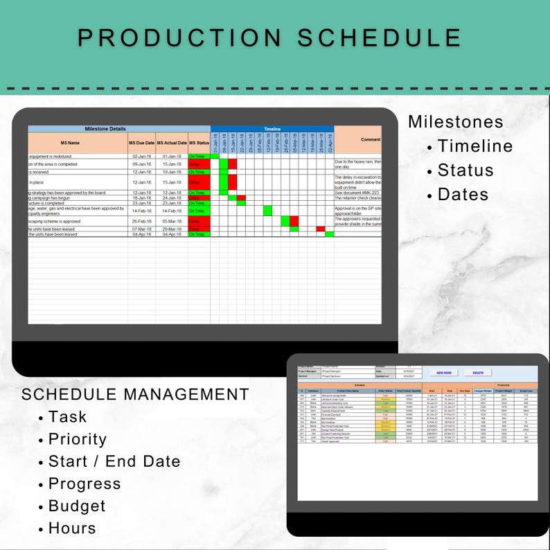 Manufacturing Templates Excel Manufacturing Production Inventory ...