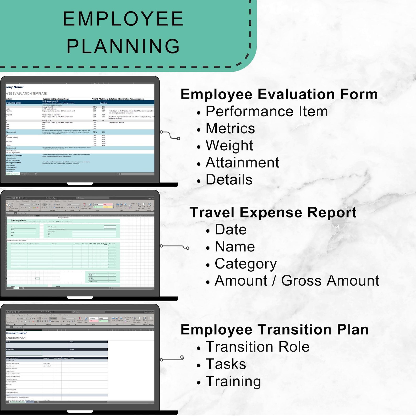 HR Management Template Bundle for Human Resources Management of HR ...