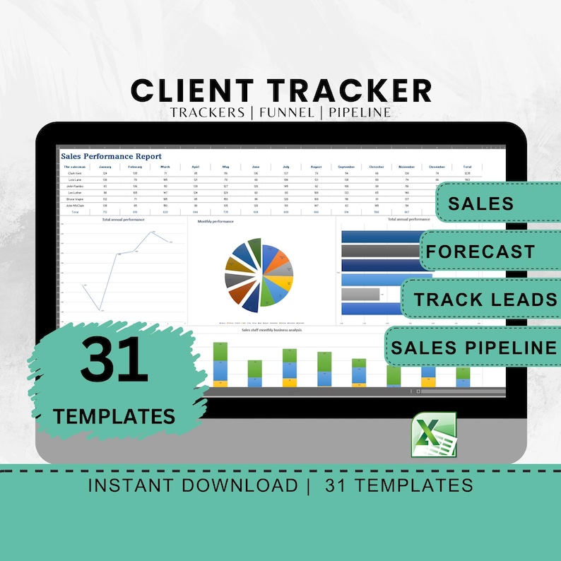 Client Tracker Excel Templates for Sales Management, Client Management ...