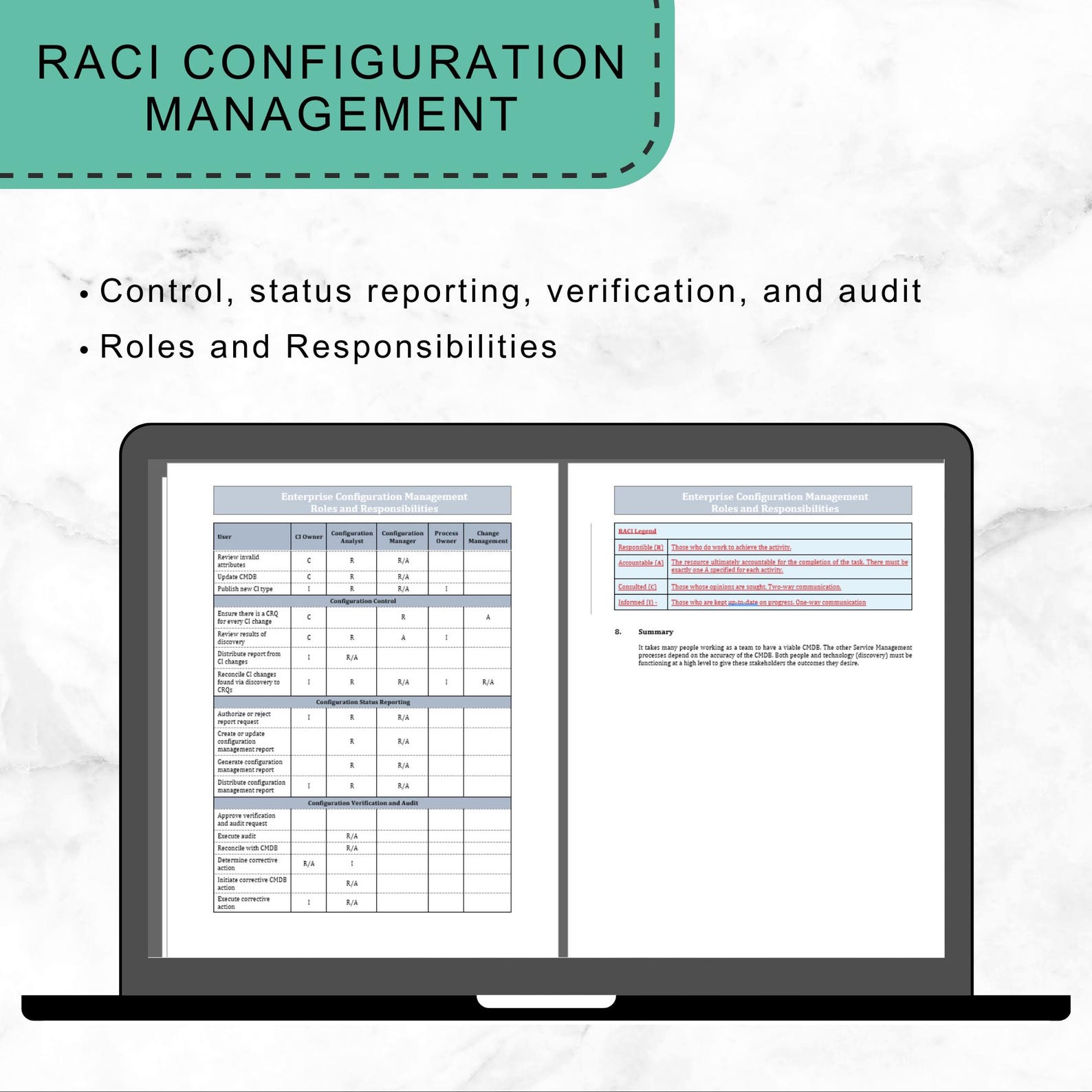 RACI Matrix, RACI Planner, RACI Metrics, Raci Excel Spreadsheet, Raci ...