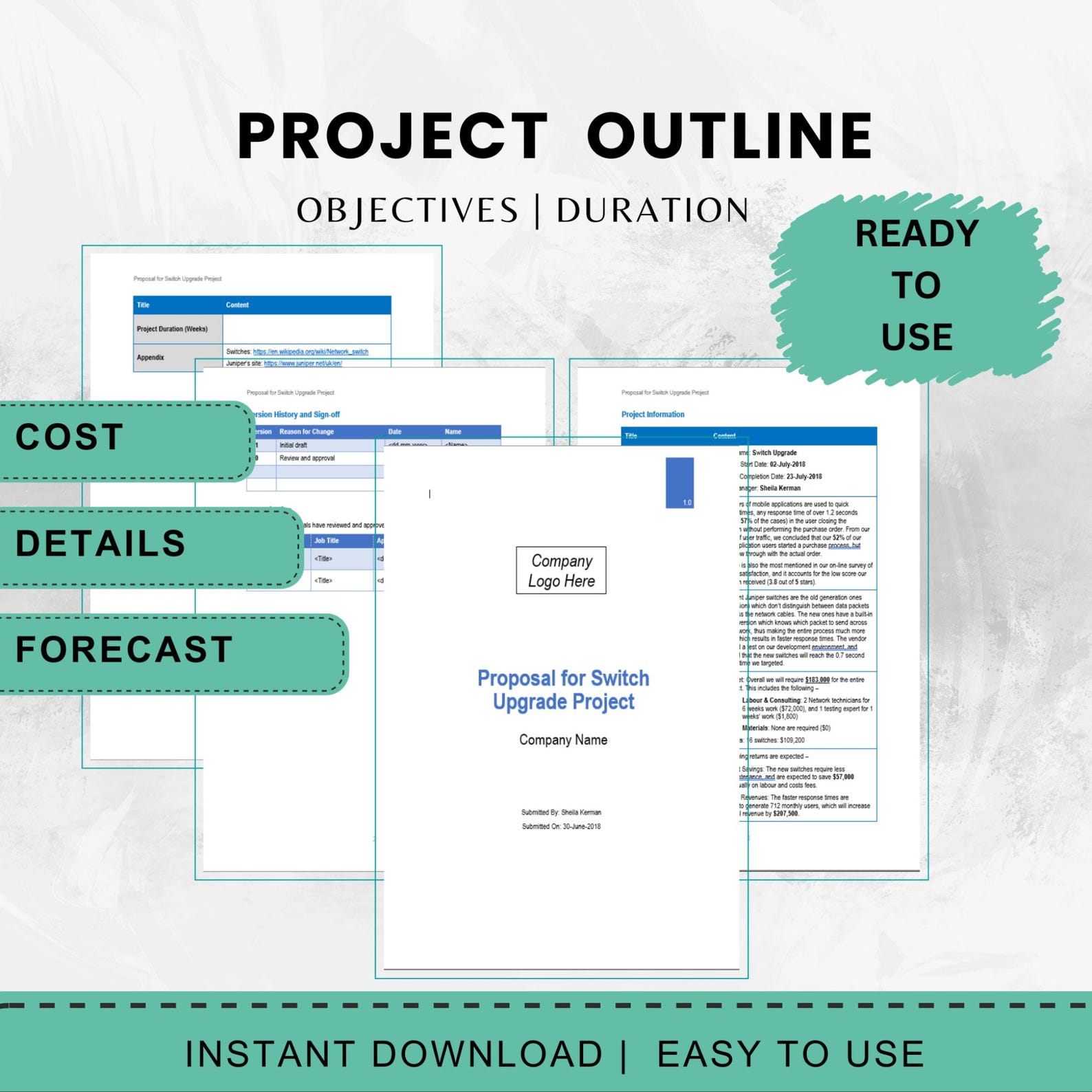 Project Initiation Template Beginner Planning Template Professional ...