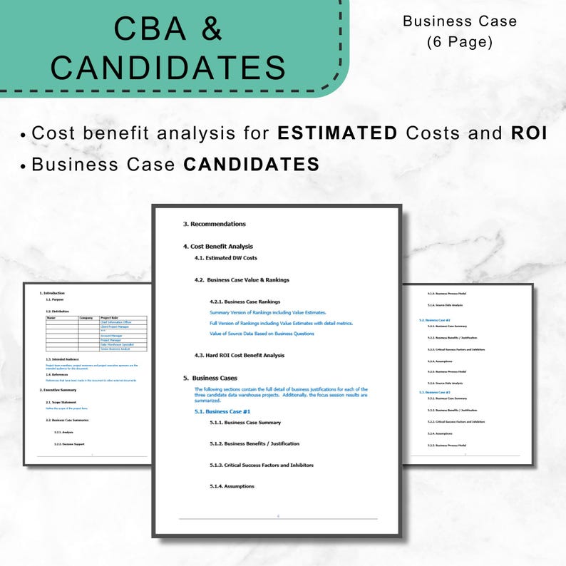 Business Case Templates, Business Case Review Report, Project ...