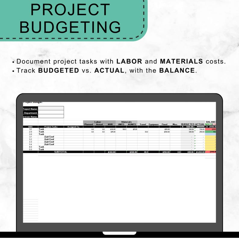 Project Starter Templates Project Starter Kit Excel Bundle Digital ...