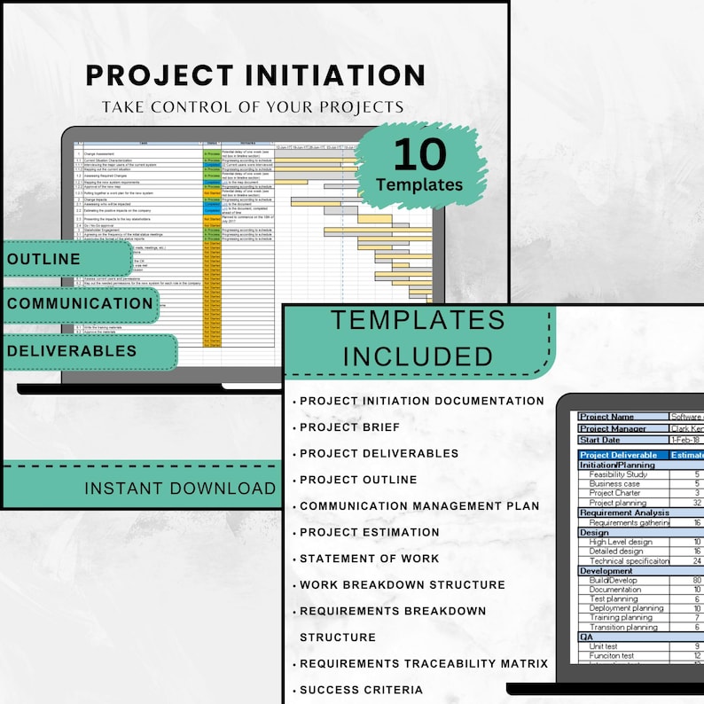 Project Life Cycle Template Bundle for Planning, Execution, Monitoring ...