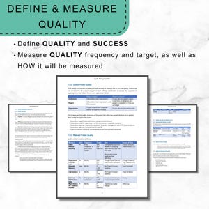 Quality Management Plan Template, Project Quality Assurance & Control ...