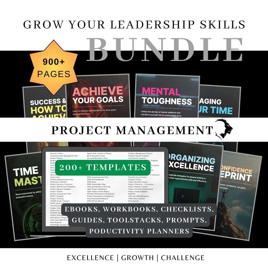 Digital Project Toolkit Bundle Download PM Guide Resource Pack for ...