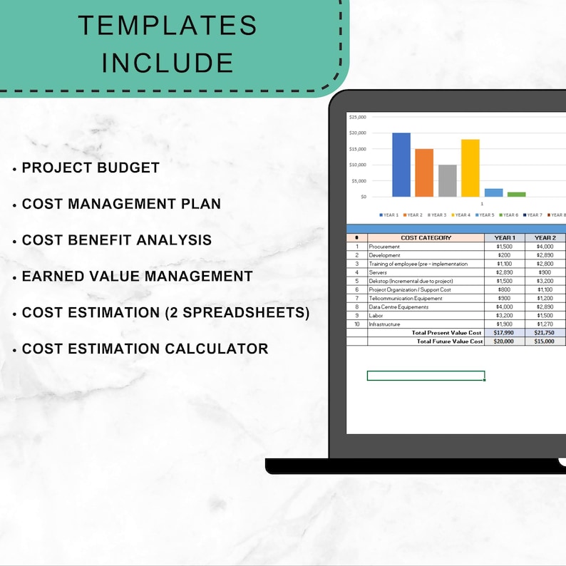 Evm Excel Template Project Budget Tracking Cost Management Spreadsheet