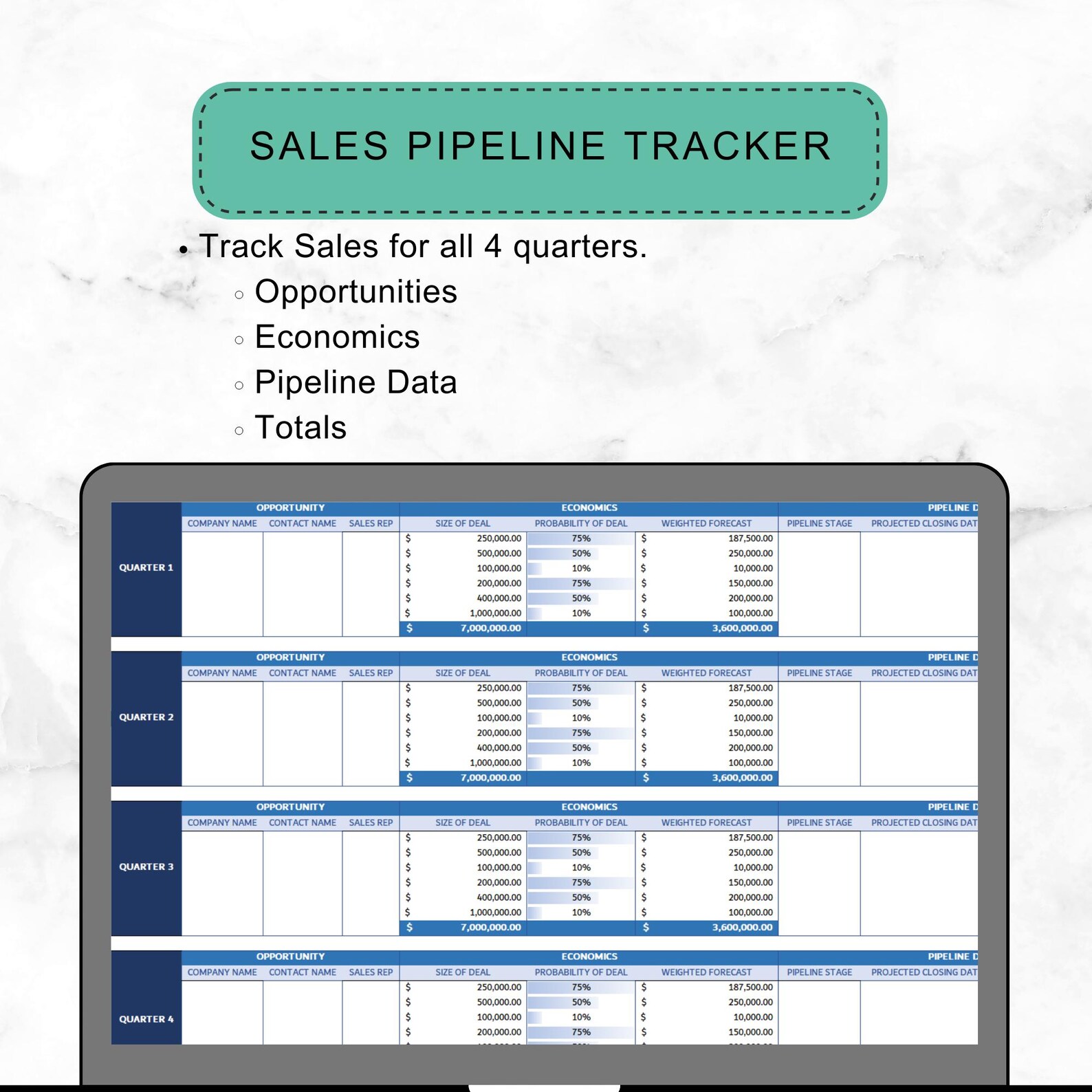 Sales Pipeline Tracker CRM Template Client Pipeline Planning Excel ...