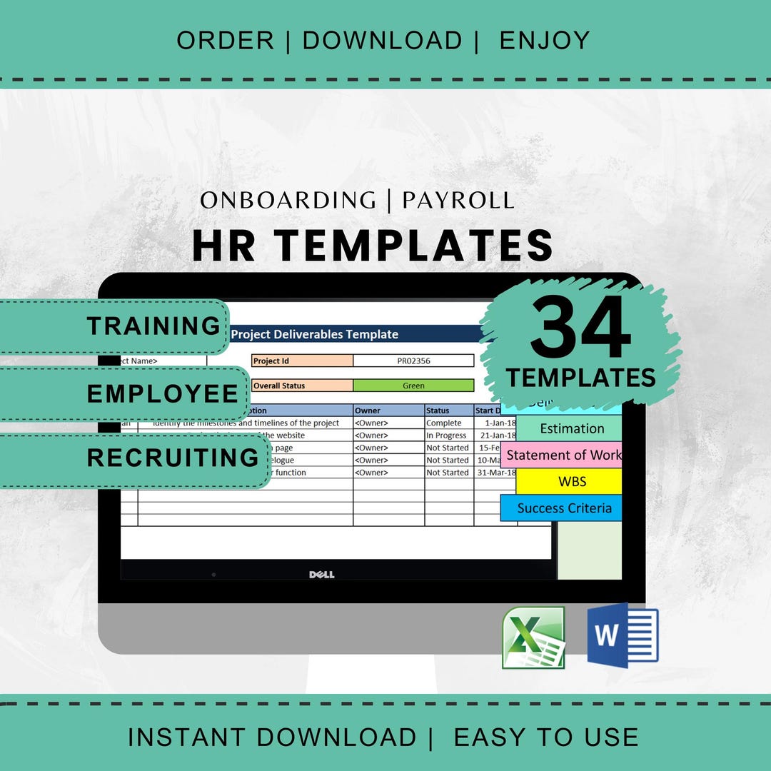 HR Management Template Bundle for Human Resources Management of HR ...
