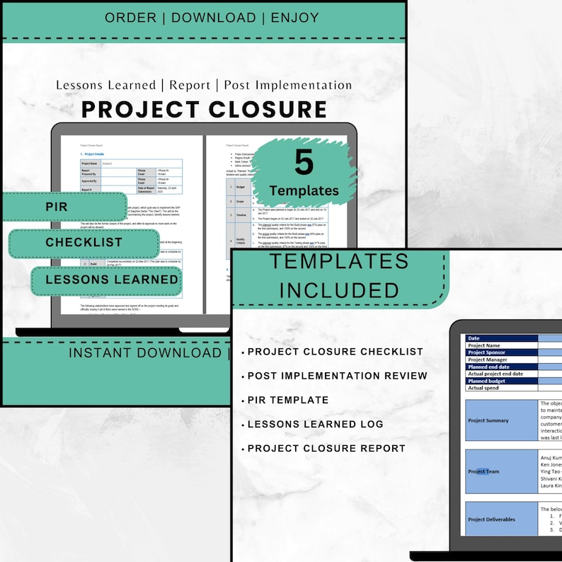 Project Life Cycle Template Bundle for Planning, Execution, Monitoring, and Closing Phases of ...