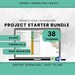 Project Starter Templates Project Starter Kit Excel Bundle Digital ...
