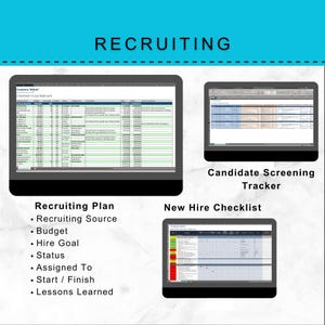HR Template Bundle for Human Resources Management of Recruitment ...
