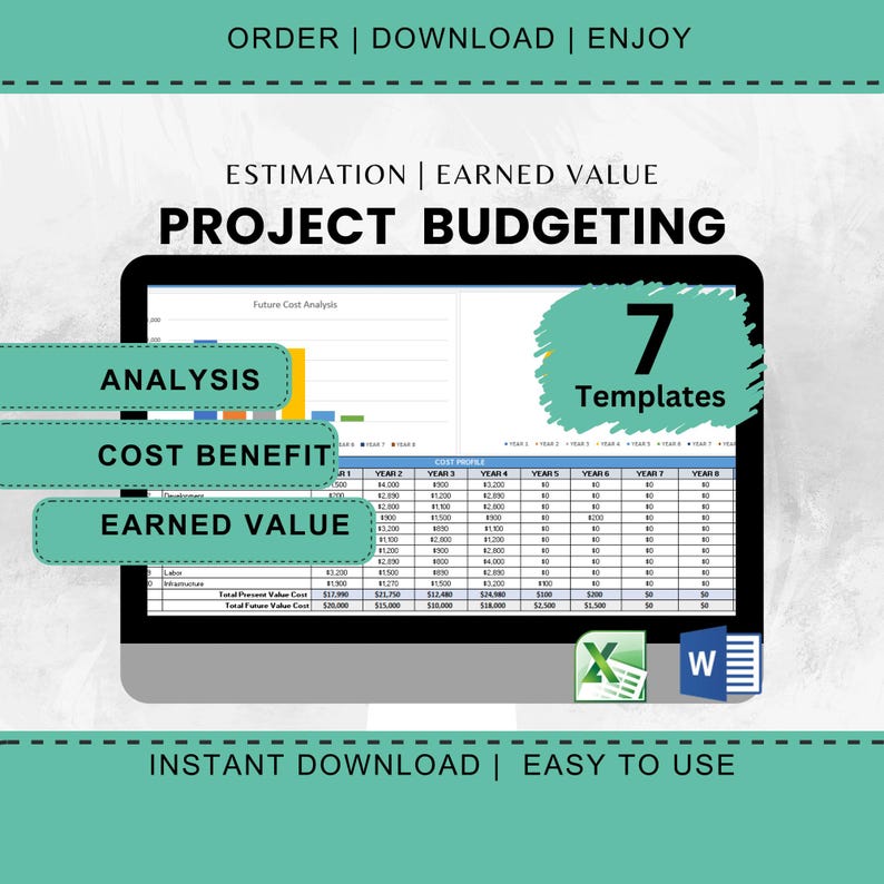 Project Budgeting Templates for Cost Benefit Analysis and Project Cost ...