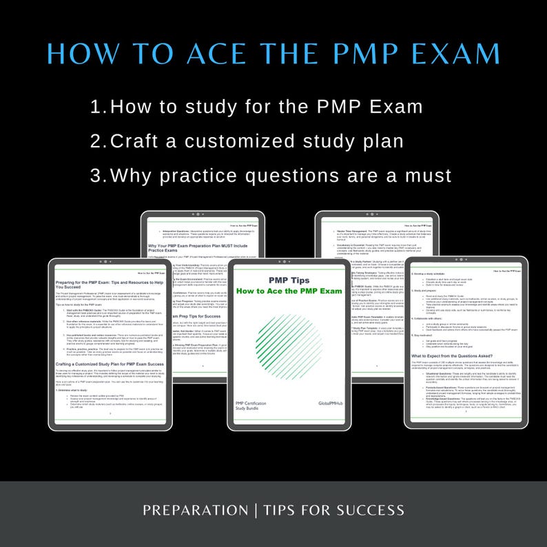 PMP Certification Study Bundle Project Management Professional Question ...