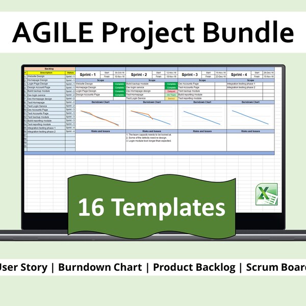 PMO Template Bundle , Project Management Office , KPI Dashboard ...