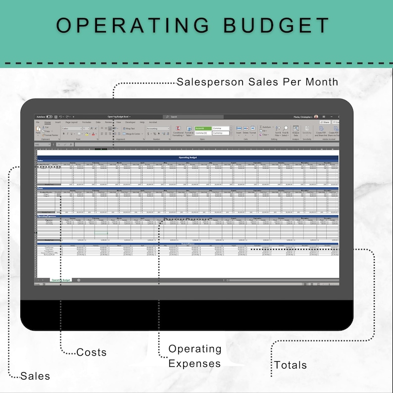 Production Management Manufacturing Operation Planning Excel Template ...