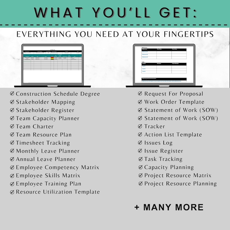 Construction Project Management Templates for Construction Tracking and ...