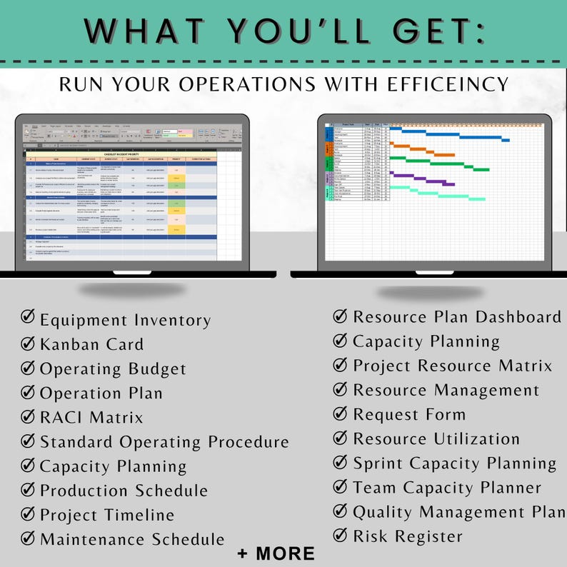 Operations Management Template Bundle for Manufacturing Management and ...