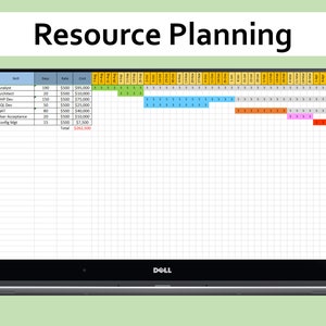 Capacity Planning Excel Templates Resource Planning Resource Matrix - Etsy