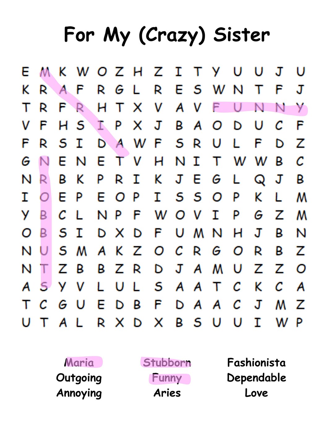 Customizable Word Cross Puzzle | Downloadable Word Cross Puzzle ...