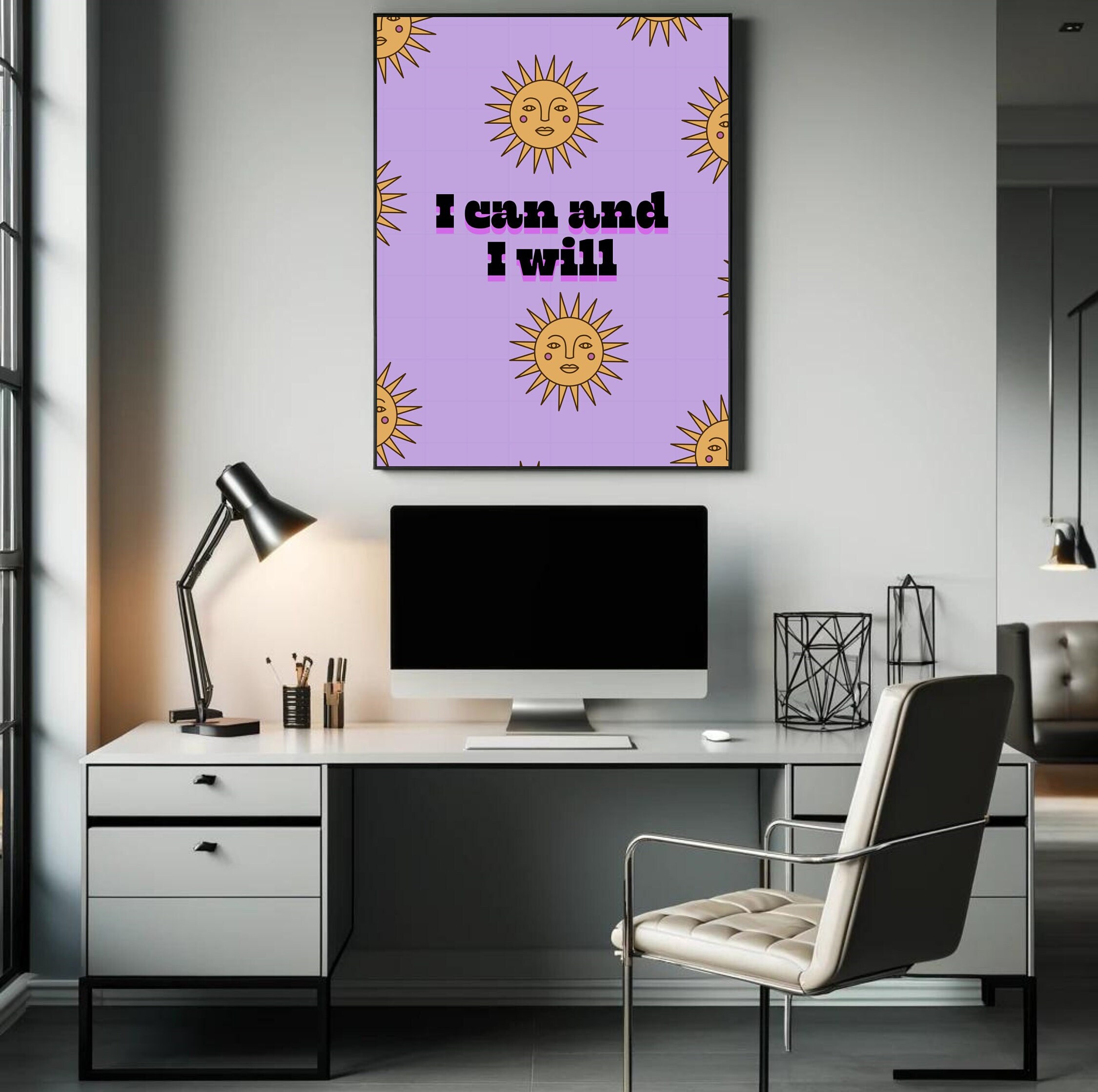 I Can and I Will / Motivational Posters/ Dorm Room Decor ...