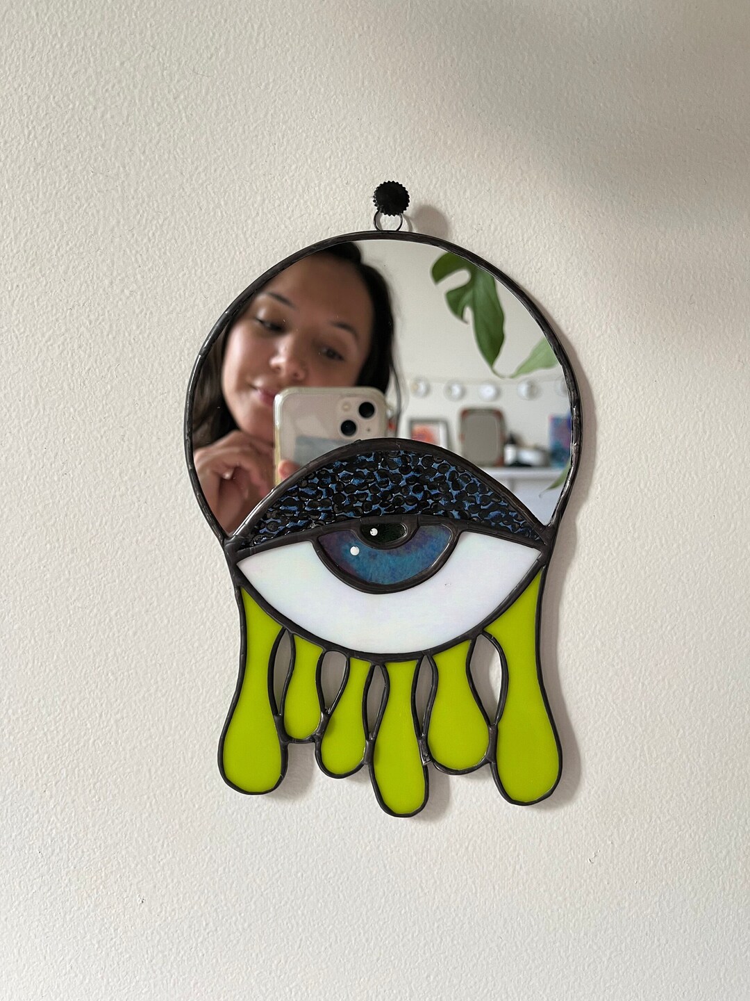 Trippy Eyeball Mirror Iridescent - Etsy