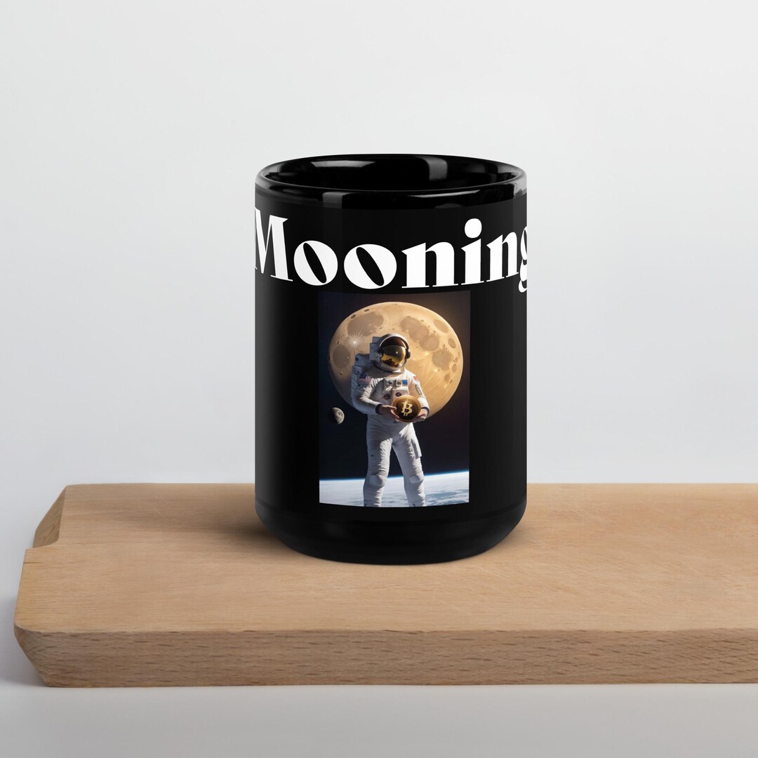 Bitcoin Crypto Mug: Mooning Astronaut Ceramic Mug - Etsy