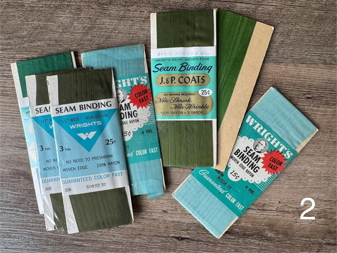 Vintage Seam Binding Tape Bundle, You Pick - Etsy