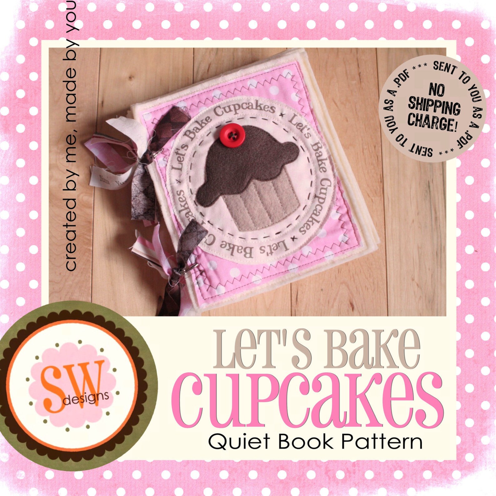 PATTERN for Let's Bake Cupcakes Plush Recipe Book - Digital .PDF ...