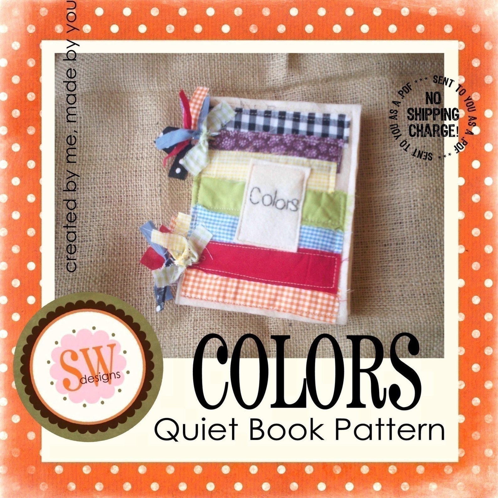 PATTERN for Colors Activity Book - Digital .PDF Download - Etsy