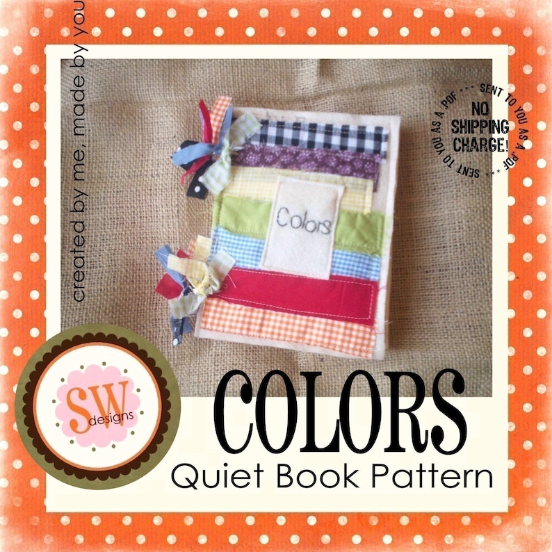 PATTERN for Colors Activity Book - Digital .PDF Download - Etsy
