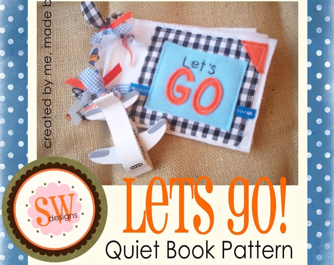 PATTERN for Lets Go Quiet Book PDF - Etsy