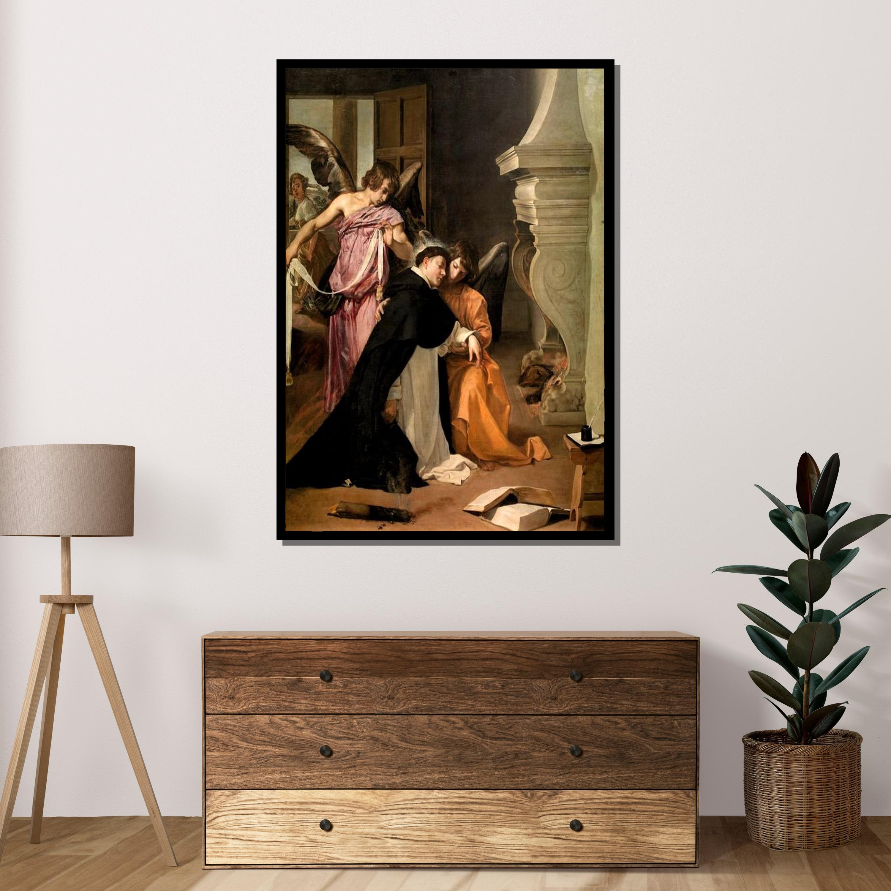 Baroque Angelic Visitation Canvas: Religious Wall Art, Ready to Hang - Etsy