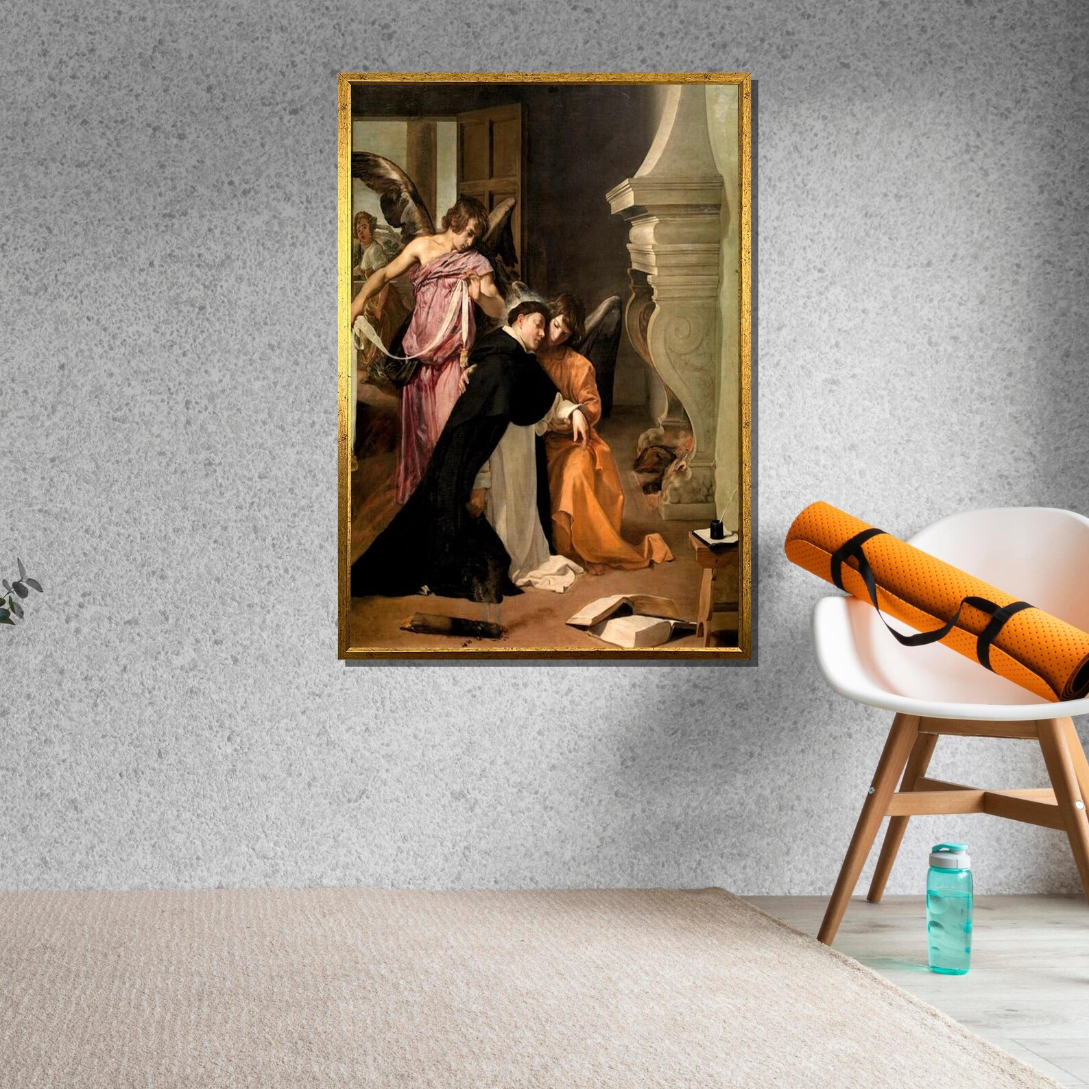 Baroque Angelic Visitation Canvas: Religious Wall Art, Ready to Hang - Etsy