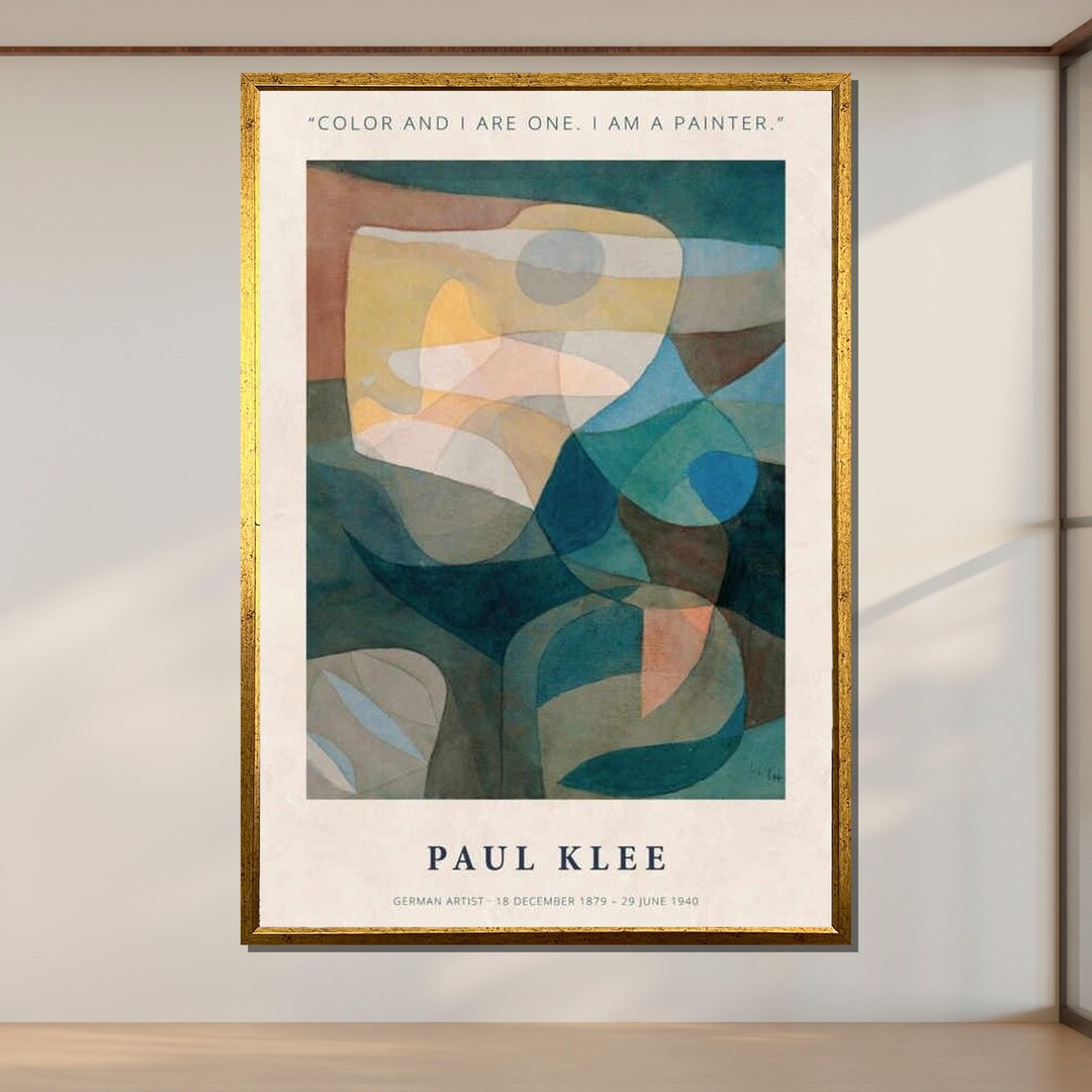 Paul Klee Bauhaus Canvas: Abstract Faces, Modern Cubist Art - Etsy