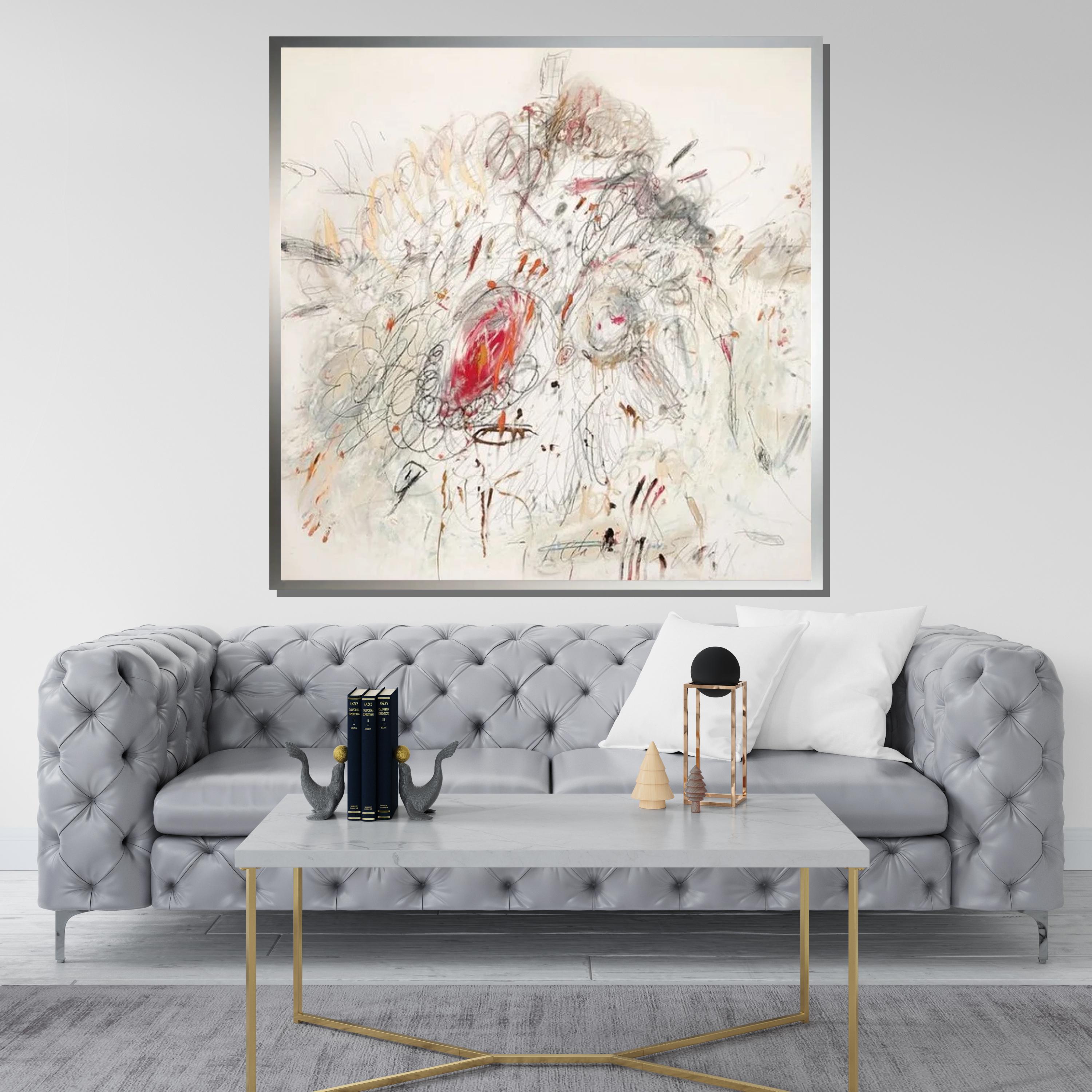 Cy Twombly Abstract Canvas, Expressionist Art Print, Modern Scribble ...