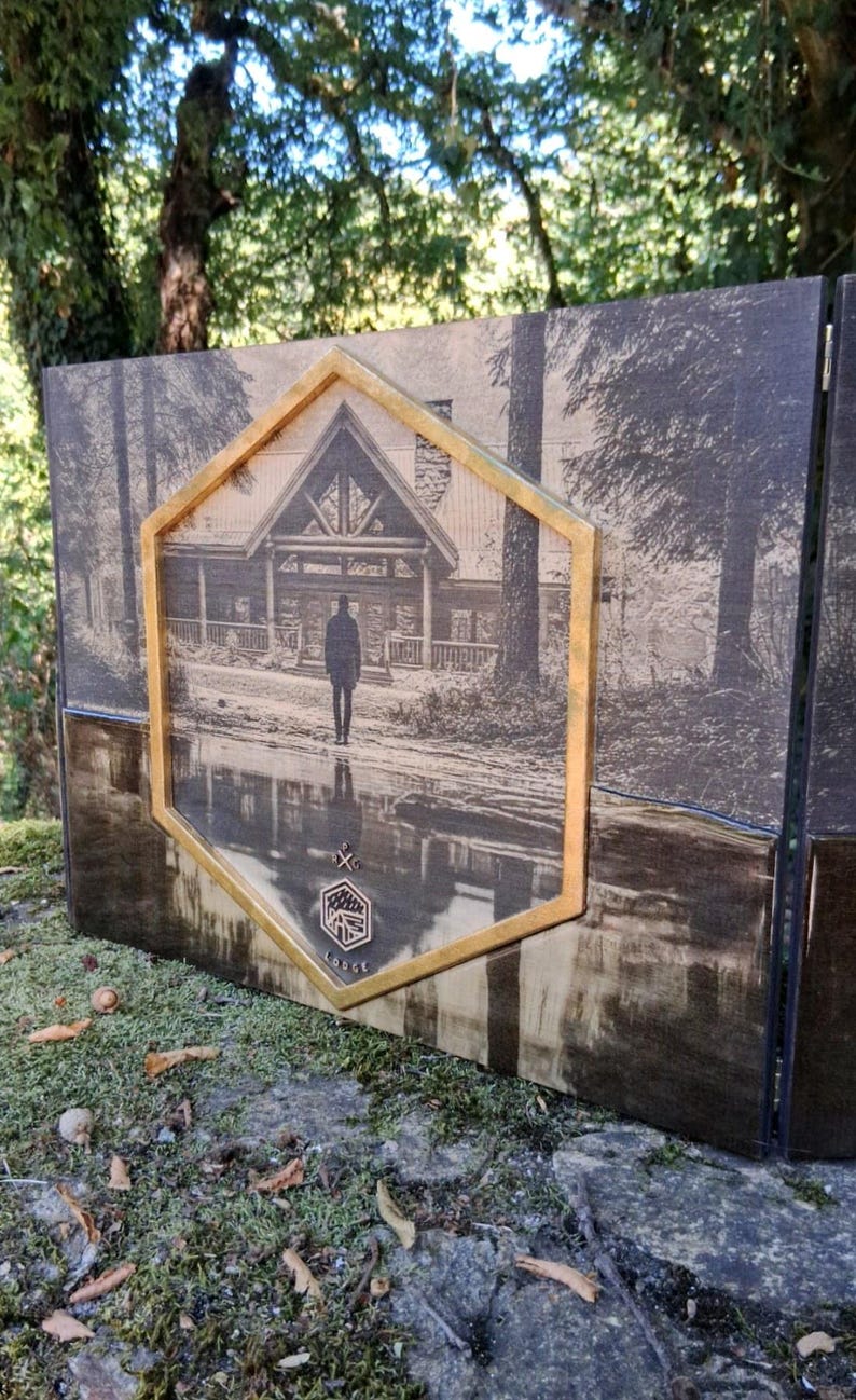 Personalized Wooden GM Screen, Laser Engraved DM Screen With Hinges and ...