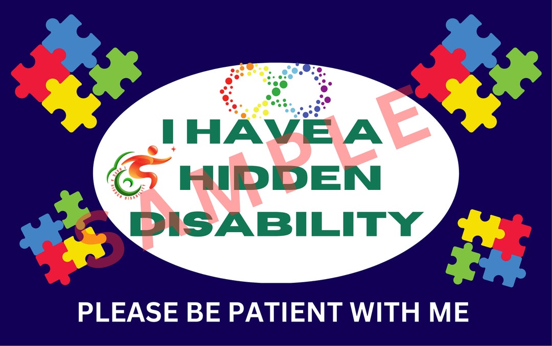 Hidden Disability Awareness SVG Set for Social Support and Inclusivity ...