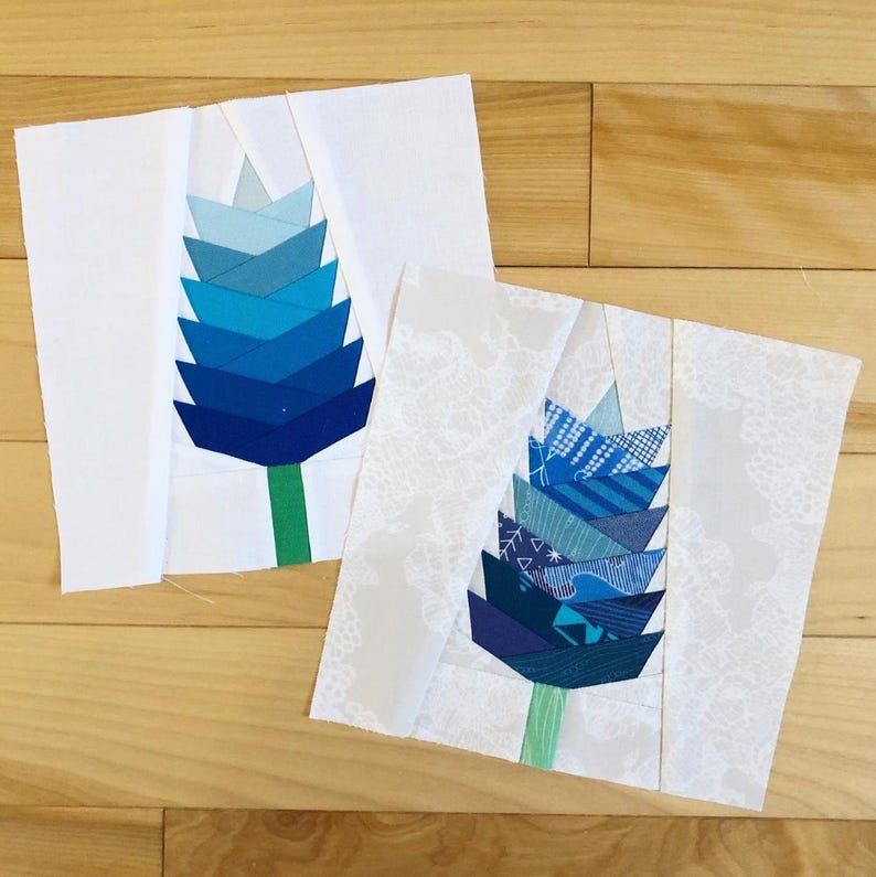 PDF Bluebonnet Quilt Block Pattern by Sarah Ruiz Quilts - Digital ...