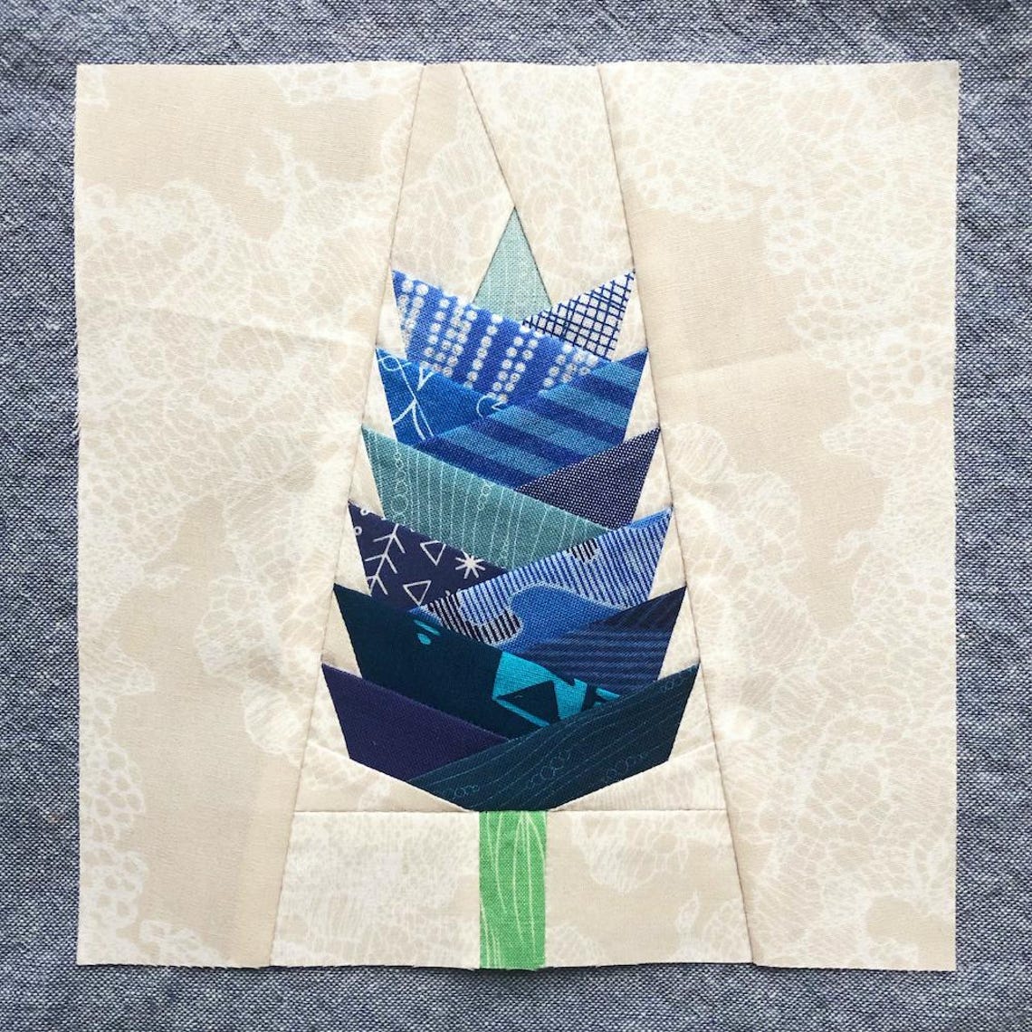 PDF Bluebonnet Quilt Block Pattern by Sarah Ruiz Quilts - Digital ...