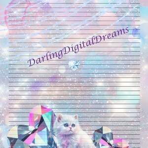 Lisa Frank Inspired Stationary Set 5 Pages Digital Download - Etsy