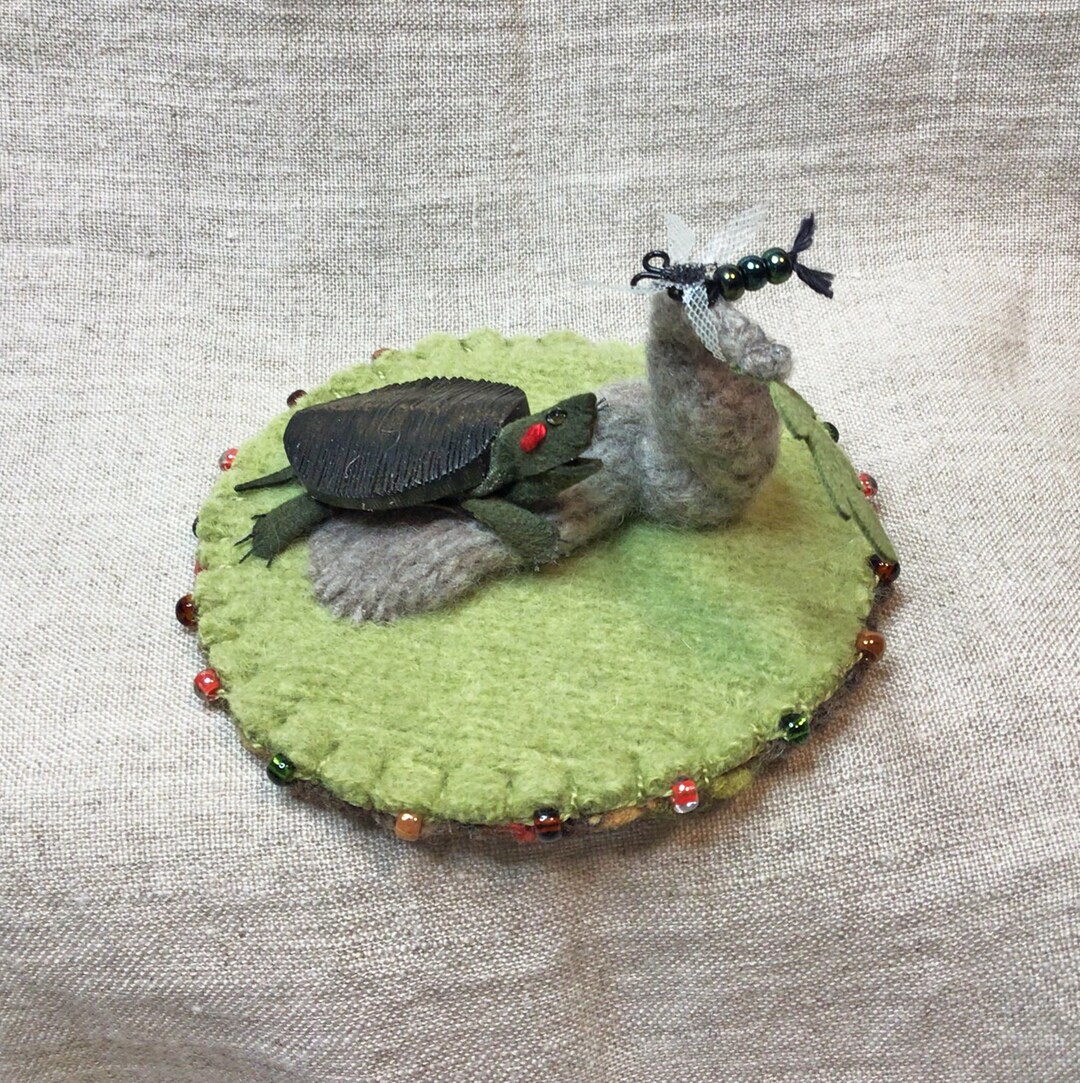 Turtle and Dragonfly Diorama - Etsy
