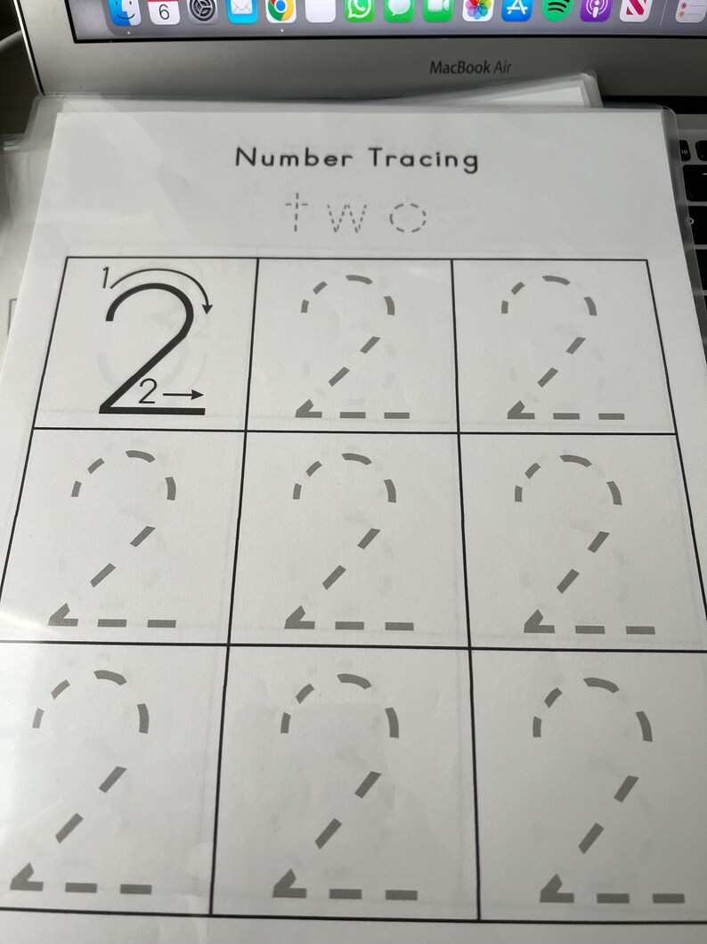 Number Tracing Binder 1-10 - Etsy