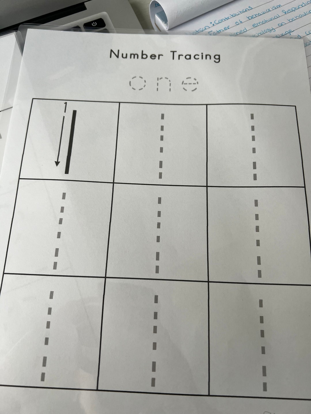 Number Tracing Binder 1-10 - Etsy