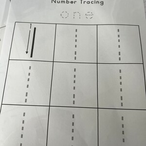 Number Tracing Binder 1-10 - Etsy